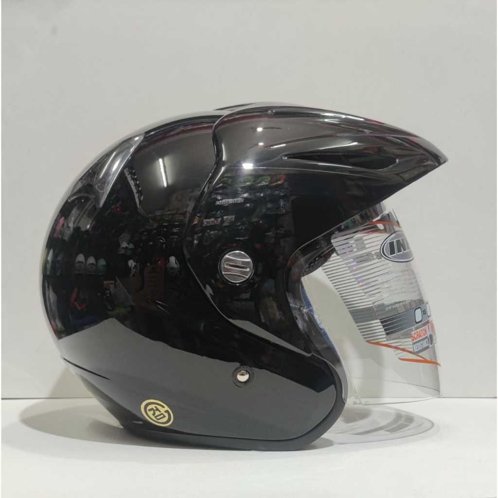 Jual INK CX22 SOLID BLACK / HITAM GLOSSY HELM ORIGINAL | Shopee Indonesia