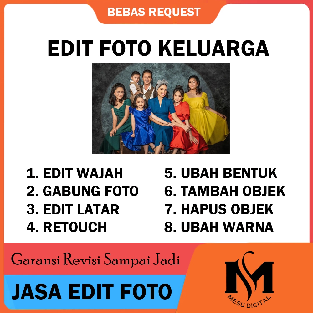 Jual JASA EDIT FOTO KELUARGA (BEBAS REQUEST) | Shopee Indonesia