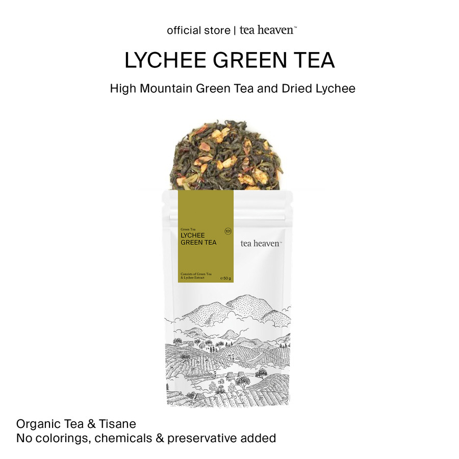 Jual Tea Heaven Lychee Green Tea 40gr | Shopee Indonesia