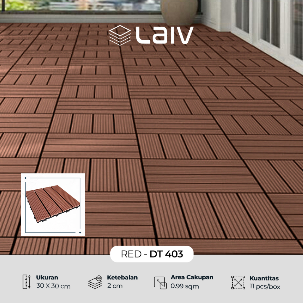 Jual Decking kayu WPC Decking Tiles Marvel Lantai Outdoor Teras Taman ...