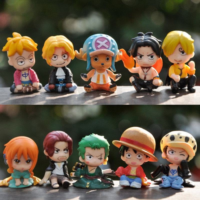 Jual Figure One Piece Pajangan Mini Lucu Sitting Kawaii: Luffy, Shanks ...