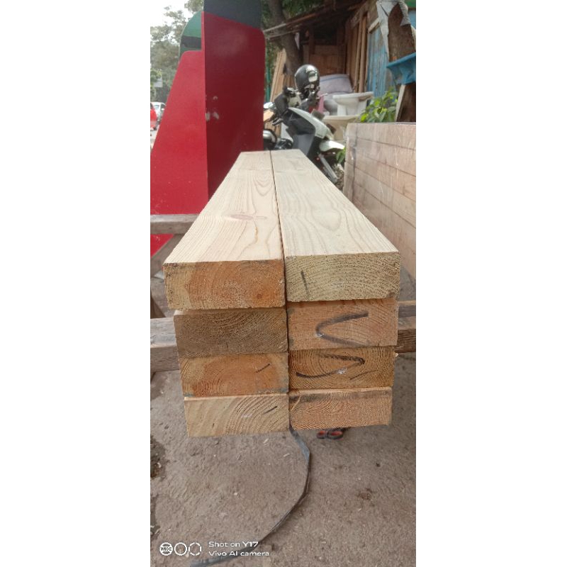 Jual KAYU BALOK JATI BELANDA UKURAN 3,5 CM X 9 CM X 110 CM | Shopee ...