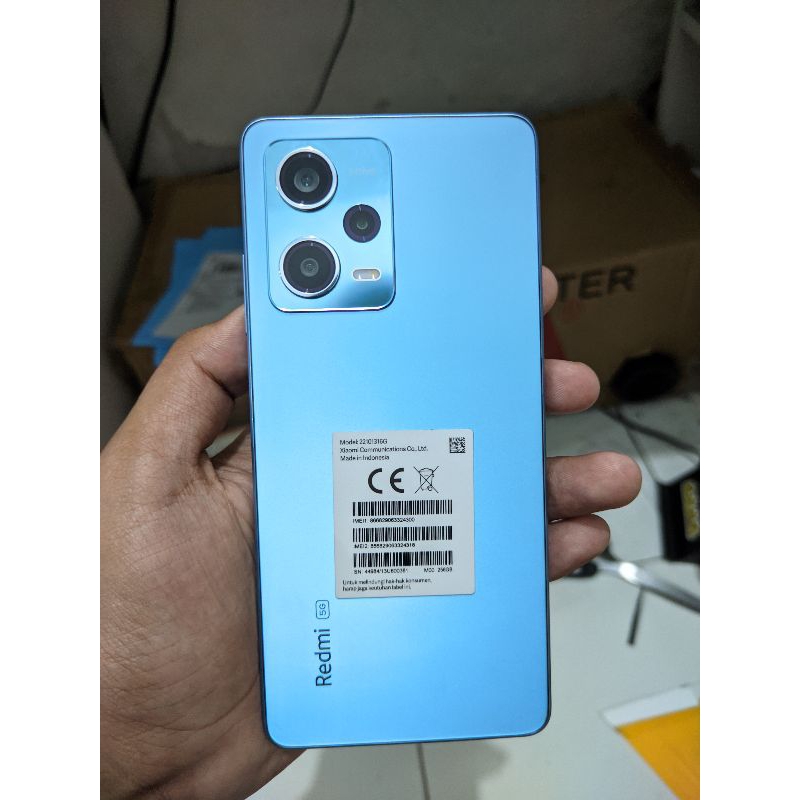 Jual Xiaomi Redmi Note 12 Pro 5G Frost Blue Mulus Like New 8/256GB ...