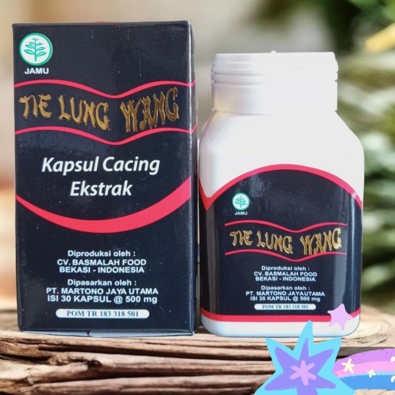 Jual TIE LUNG WANG obat typus demam kapsul cacing tanah | Shopee Indonesia