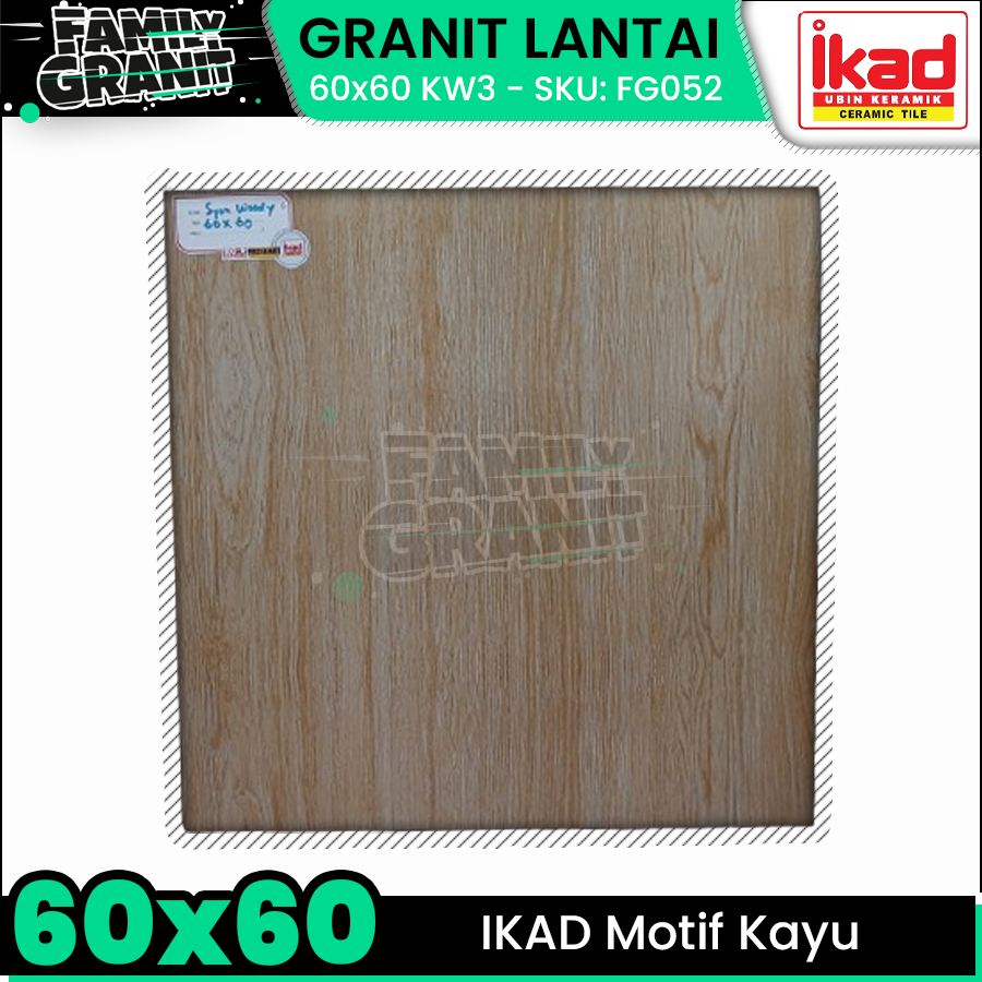 Jual Granit Motif Kayu 60x60 IKAD Syon Woody Kasar Lantai Teras / Garasi / Carport | Shopee ...