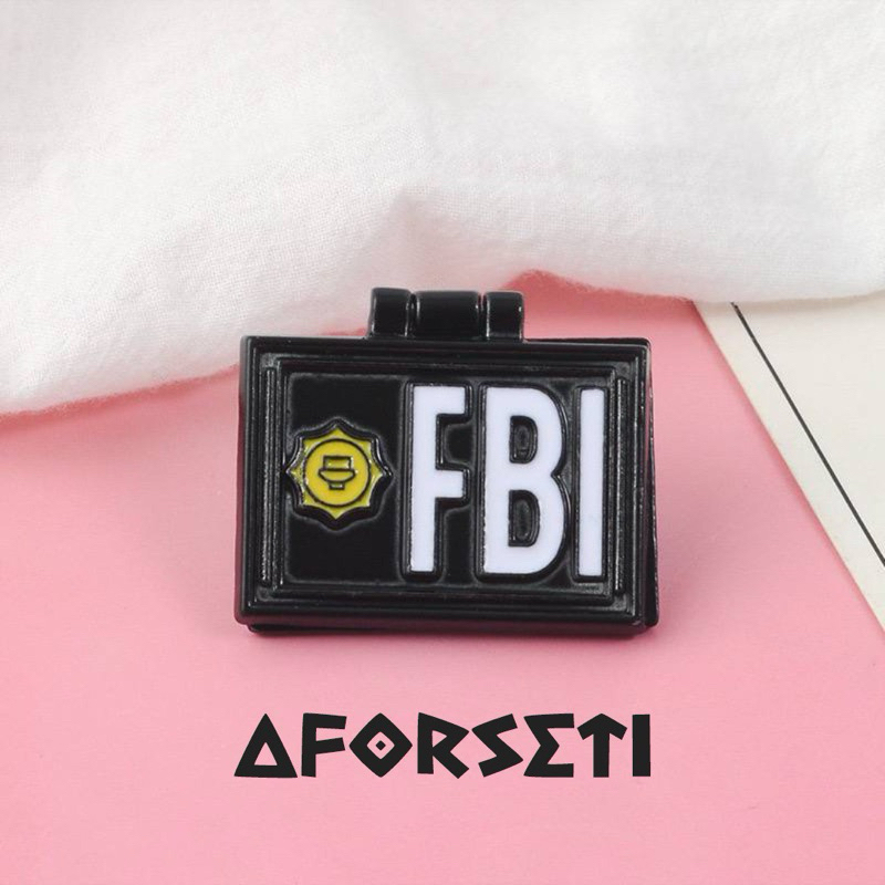 Jual PIN ENAMEL “SIMPSONS FBI” BROS PIN/ PIN MURAH / PIN COUPLE / PIN ...