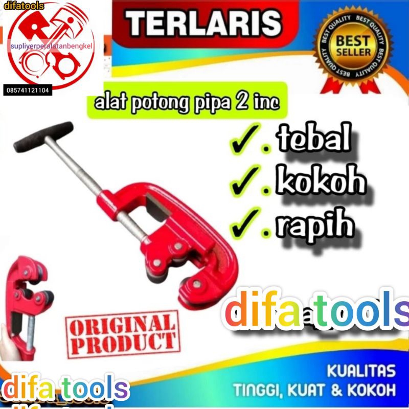 Jual Alat Potong Pipa 2 inch Bonus mata potong pipa 1 biji Super Tebal ...