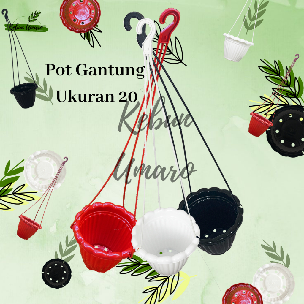 Jual Pot Gantung Ukuran 20 / Pot Gantung Dewi / Pot Tanaman / Pot Bunga ...