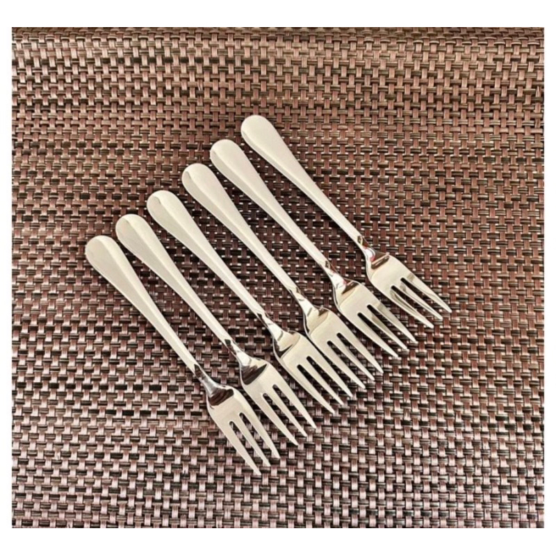 Jual Garpu Dessert Kue isi 6pcs / Garpu Stainless Tebal Premium / Garpu ...