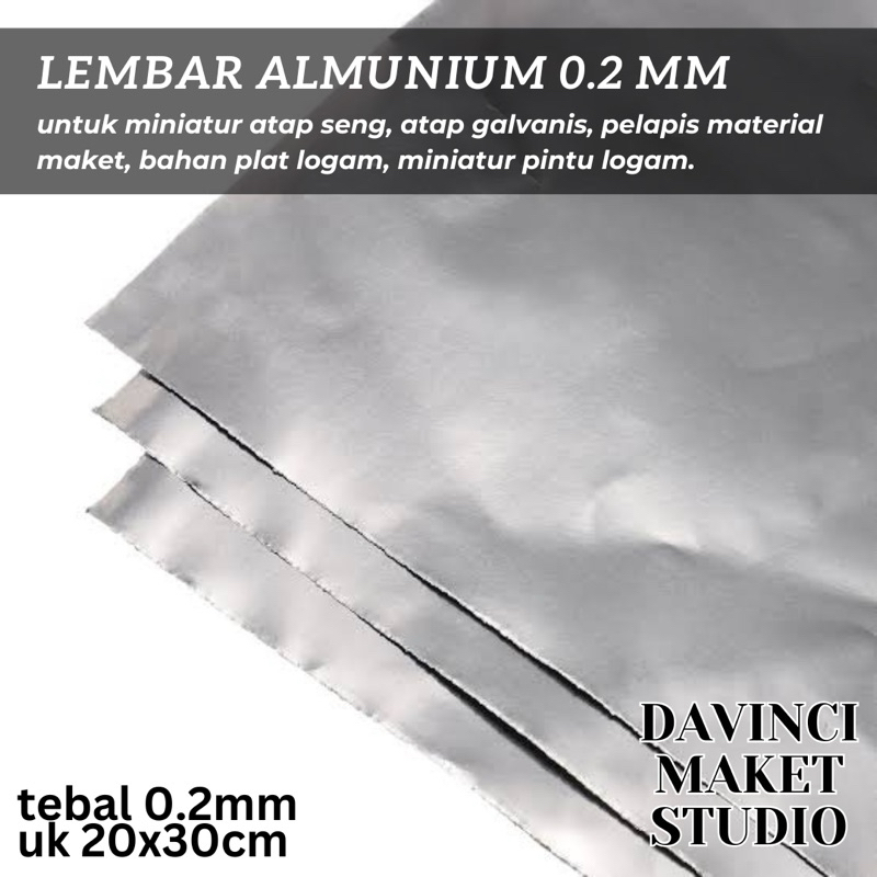 Jual Almunium Sheet 0.2mm A4 - Lembar Alumunium 20x30cm Bahan Atap Seng ...