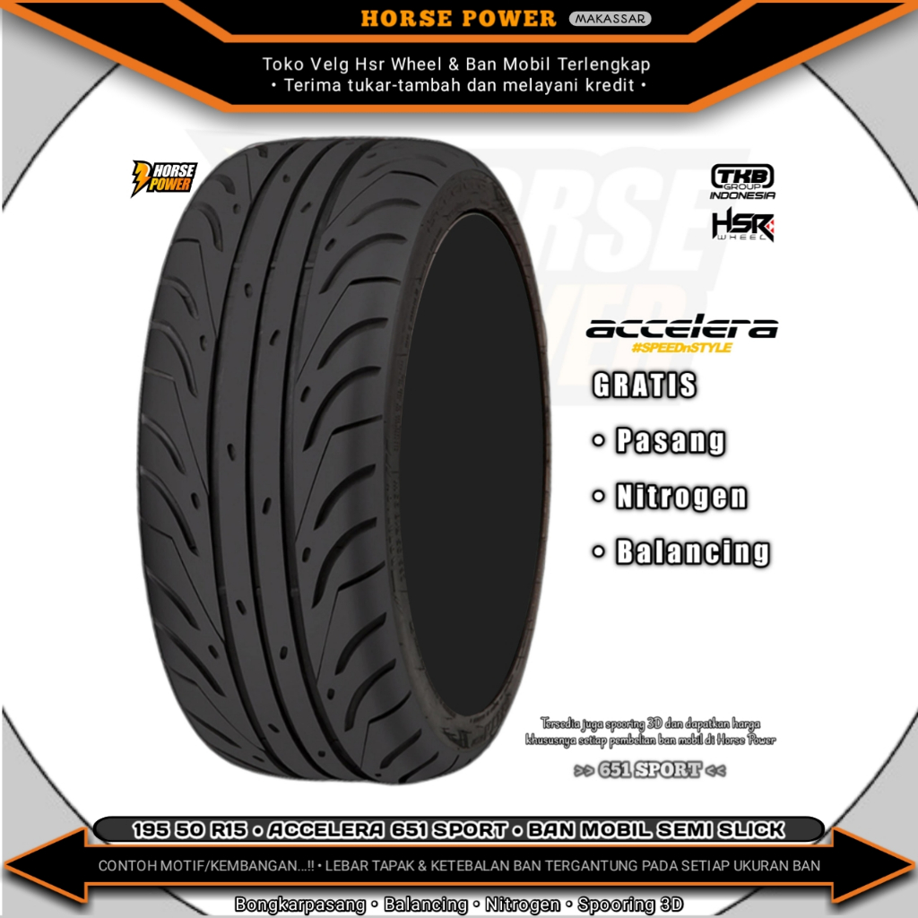 Jual 195/50 R15 • Accelera 651 Sport • Ban Mobil Semi Slick | Shopee Indonesia