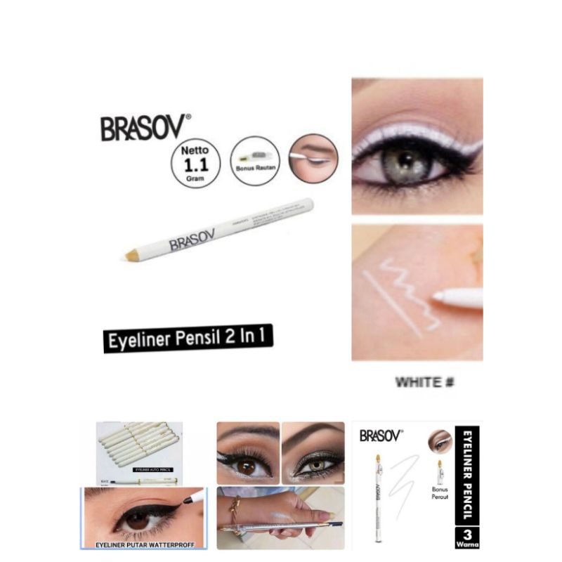 Jual Eyeliner Pensil Putih / Eyeliner Putih / Eyeliner Pensil Putih ...