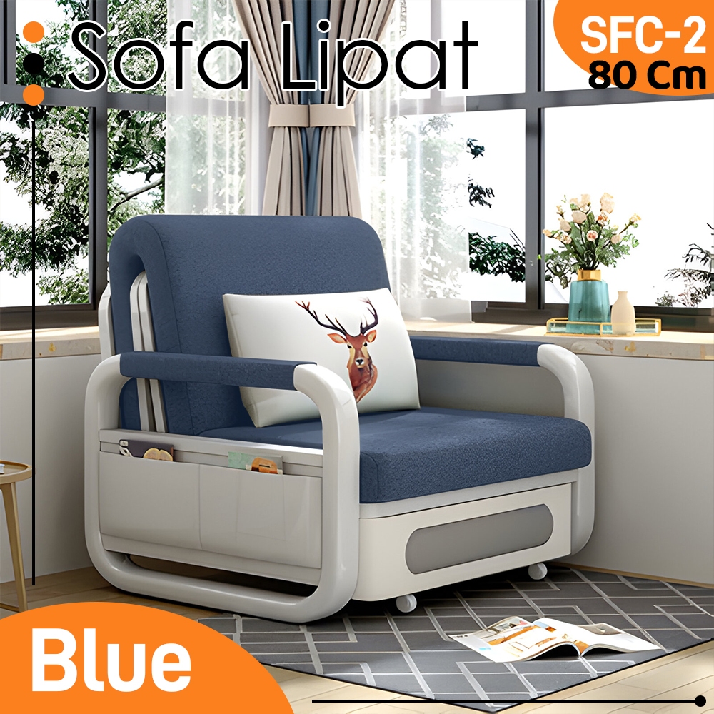 Jual Sofa Bed Lipat Ukuran 80CM Sofa Tidur Sofa SFC-1 dan 2 Kasur Minimalis Tempat Duduk ...