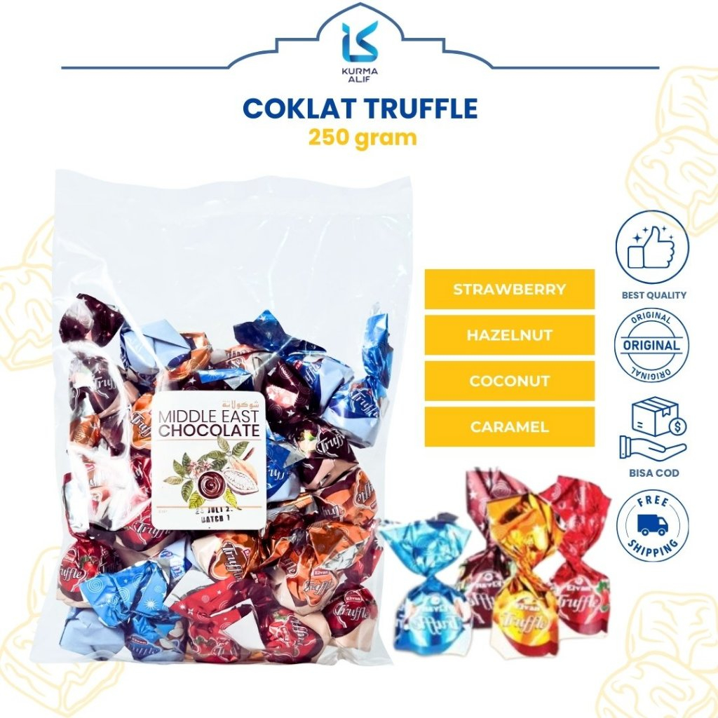 Jual Coklat Arab Truffle 250 gram Coklat Turki Elvan Trufle Oleh Oleh ...