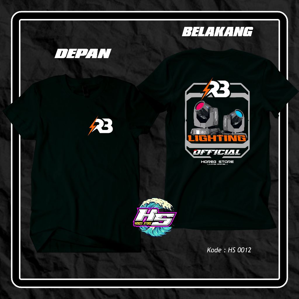 Jual CUSTOM KAOS LIGHTING AUDIO SOUND SYSTEM BISA GANTI REQUEST NAMA ...