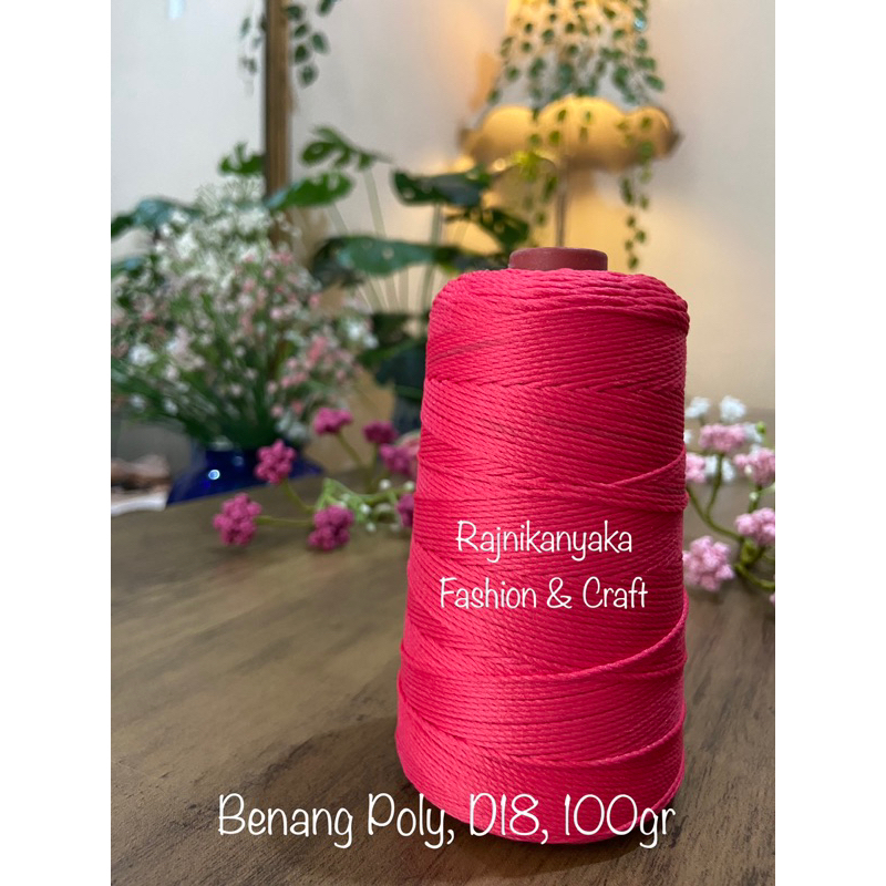 Jual Benang Poly/Benang Rajut Poly/Benang Polyester, D18, 100gr ...