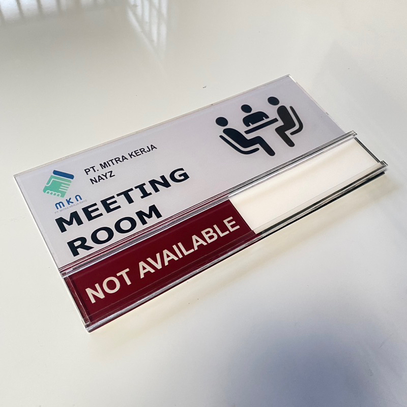 Jual meeting room papan nama akrilik custom nama ruangan | Shopee Indonesia