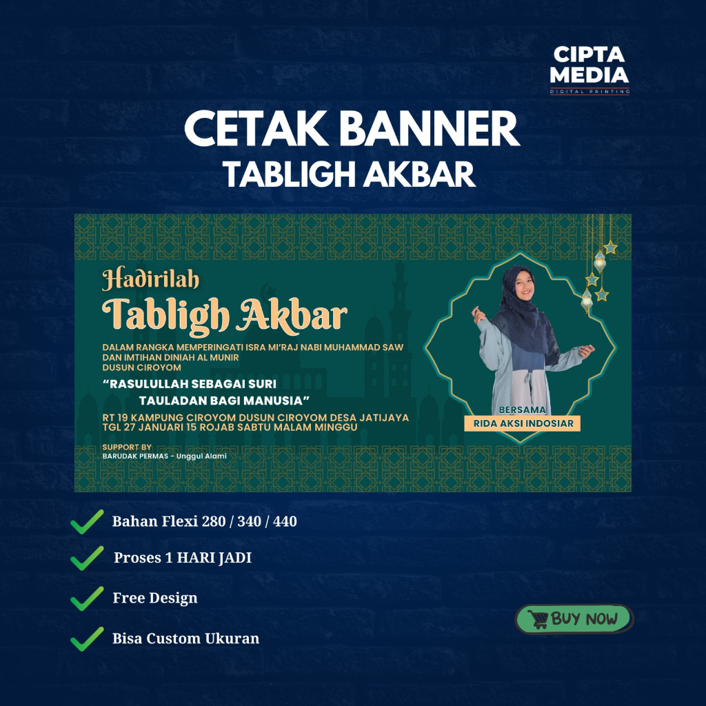 Jual CETAK BANNER TABLIG AKBAR | Shopee Indonesia