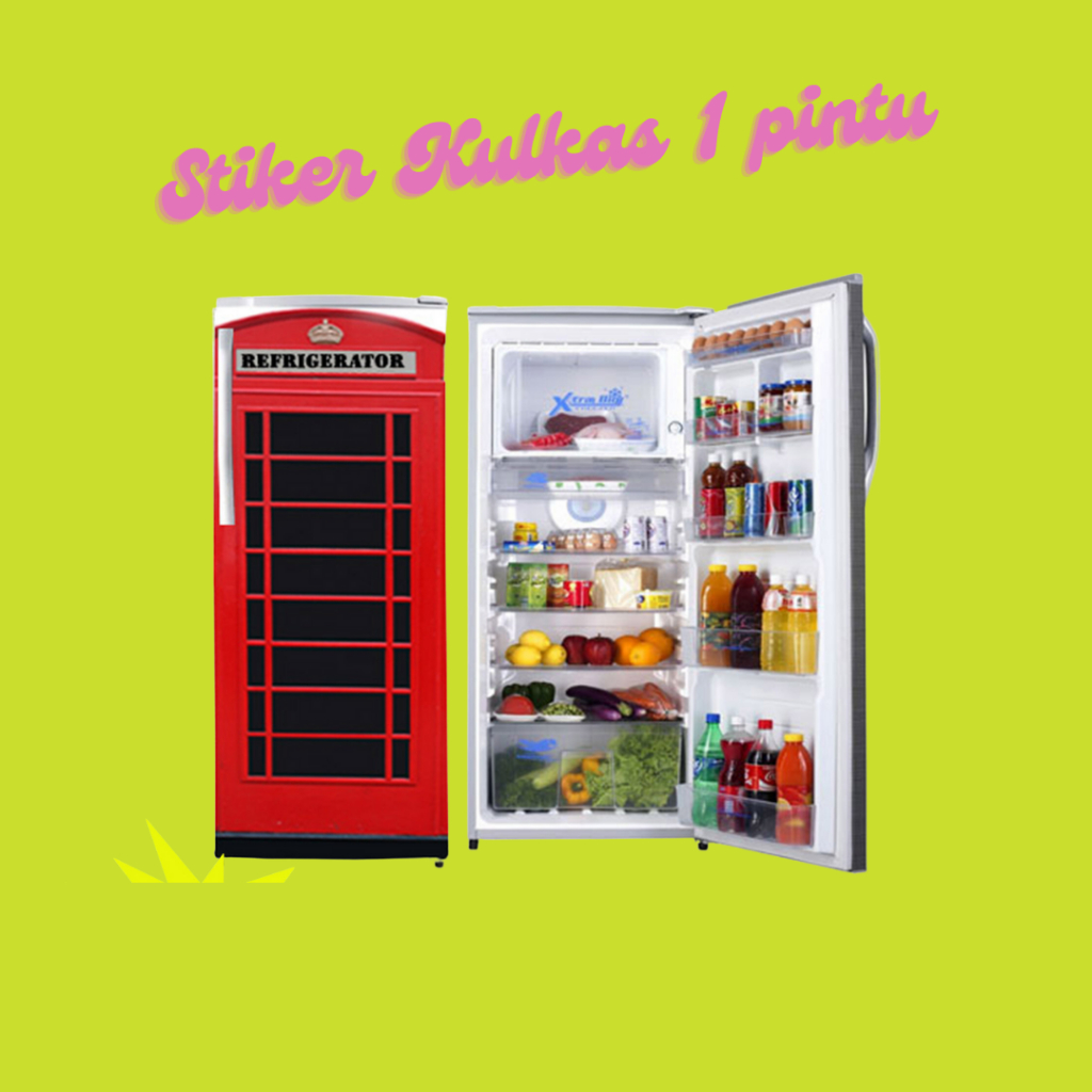 Jual Stiker Kulkas 1 Pintu dan 2 Pintu Banyak gambar Bonus Stiker ...