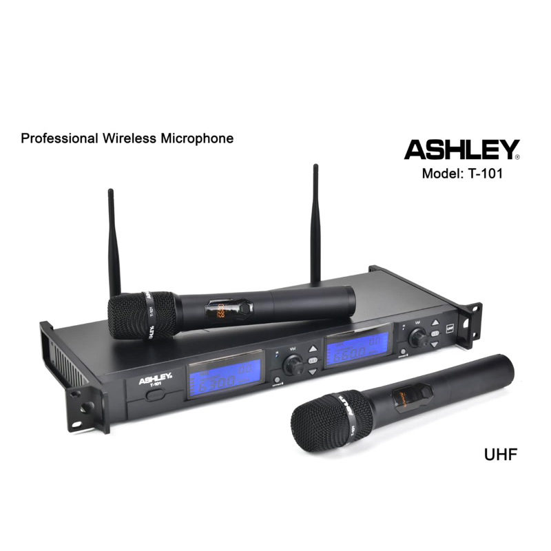 Jual Mic Wireless Ashley T 101 Original Handheld ASHLEY T101 | Shopee ...