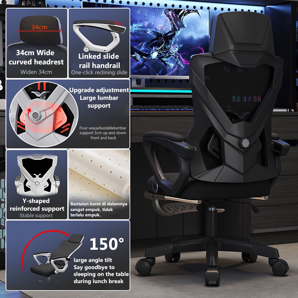 Jual SAKULA Kursi Kantor Hidrolik Office Chair Kursi Belajar Minimalis ...