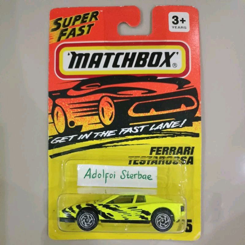 Jual matchbox ferrari testarossa super fast get in the fast lane ...