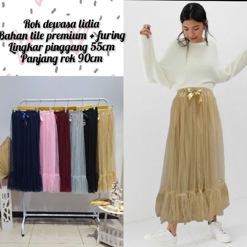 Jual Rok dewasa / rok tulle dewasa / rok tile julia / rok tutu dewasa ...