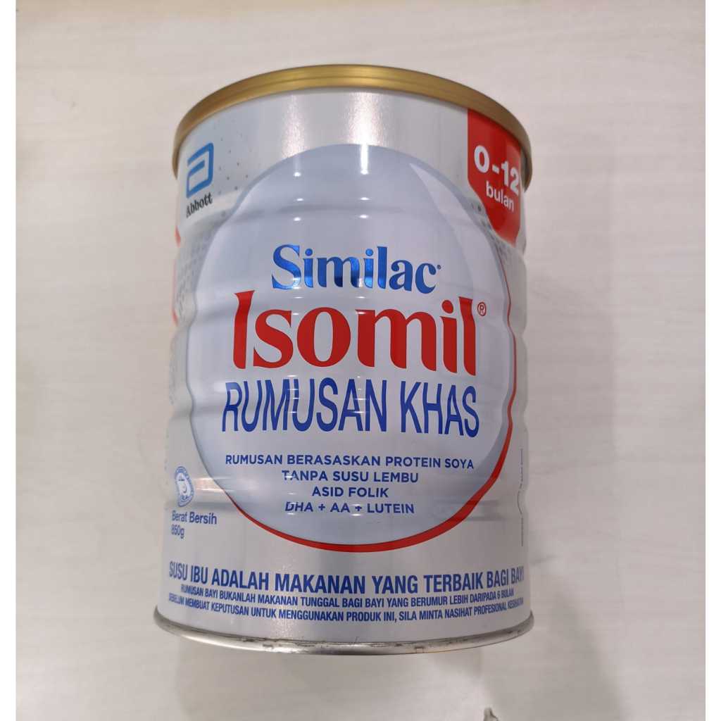 Jual Abbott Similac Isomil Plus Soya 850gr 0-12 Bulan import Malaysia ...