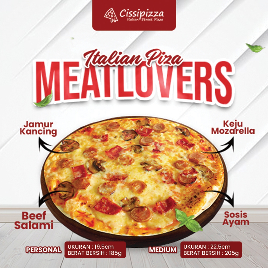 Jual Personal Pizza Frozen Cissipizza - Meat Lovers - Diameter 19,5 cm ...