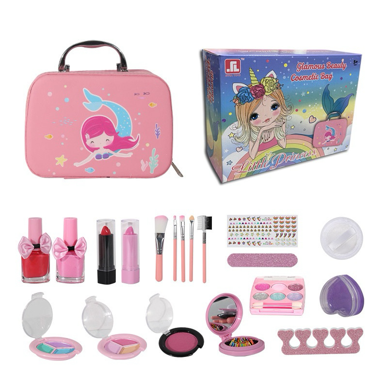 Jual Mainan Make Up Bag Mermaid / Alat Rias Anak Fungsi Real / Children ...