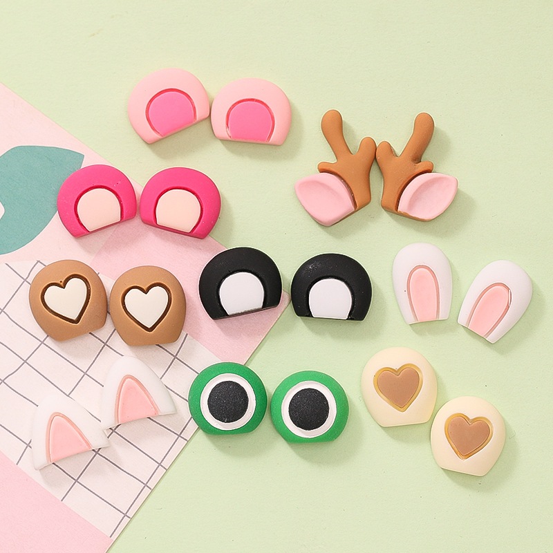 Jual Clay Kuping Hewan Lucu / Clay Sepasang Kuping Hewan Lucu / Hiasan ...