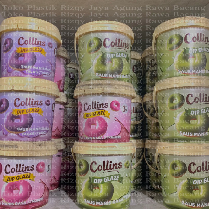 Jual Collins Glaze selai matcha strawberry taro choco crunchy enak ...