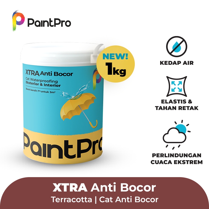 Jual PaintPro ProTech Terracotta Cat Pelapis Anti Bocor 1 Kg Warna ...