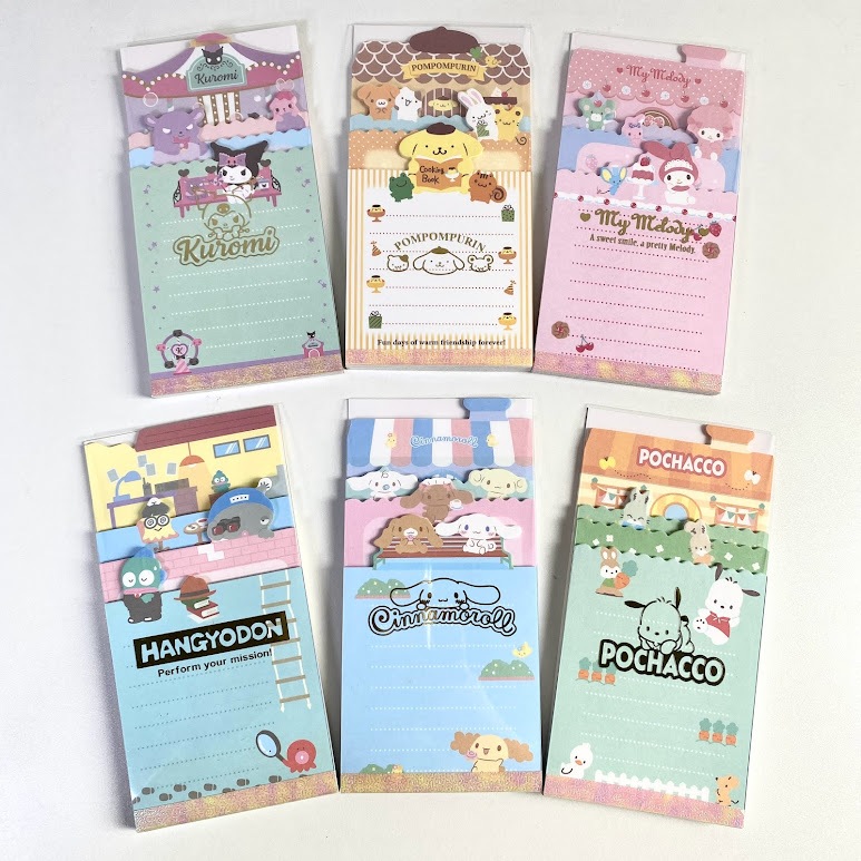Jual Sticky Notes Post It Letter Set Karakter Kartun Sanrio Motif ...