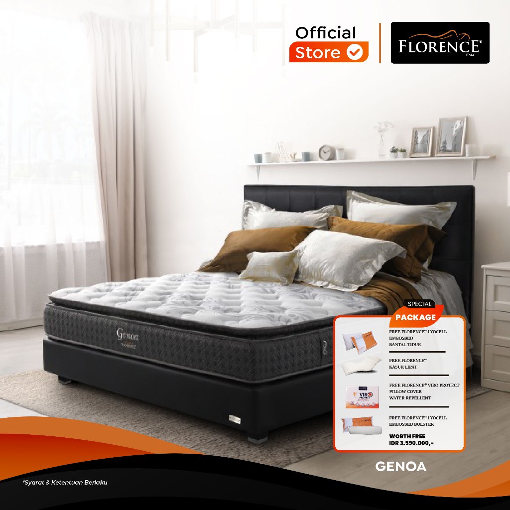 Jual Florence Kasur Spring Bed Genoa (Mattress Only) | Shopee Indonesia