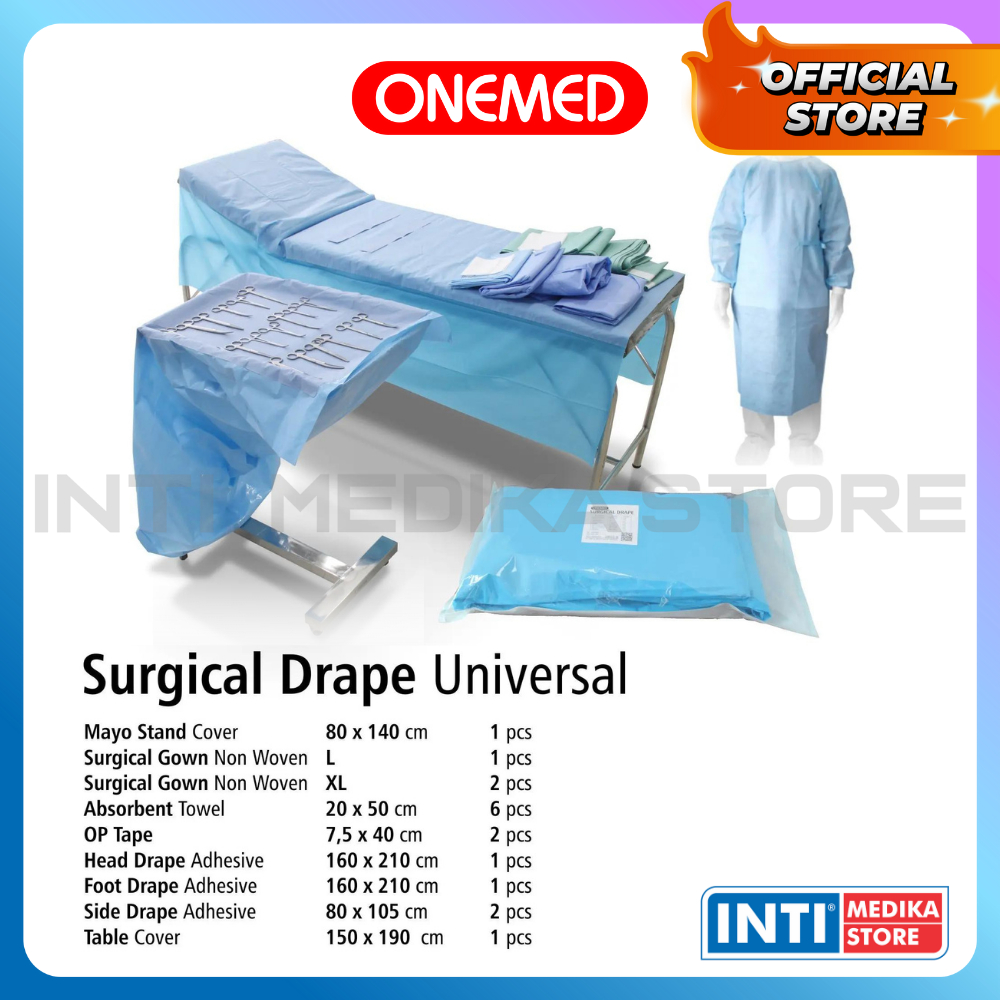 Jual ONEMED - Surgical Drape Set Universal | Alas Cover / Penutup ...
