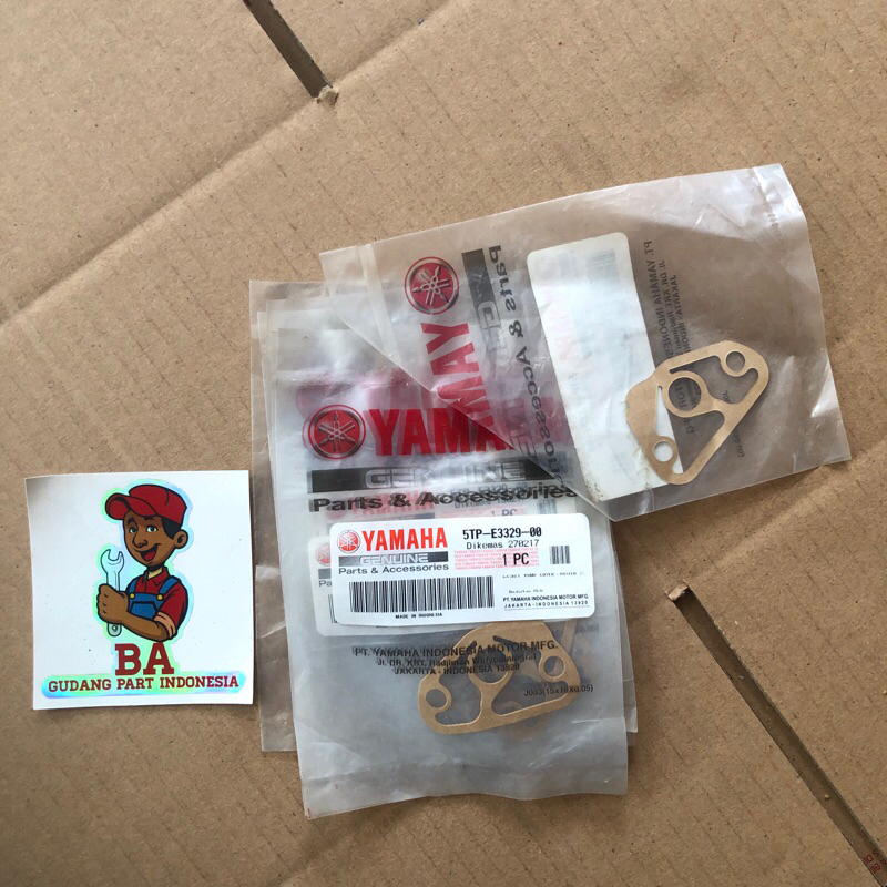Jual PERPAK/PAKING POMPA OLI YAMAHA JUPITER Z,VEGA R NEW ORIGINAL (KODE PART 5TP-R3329-00 ...