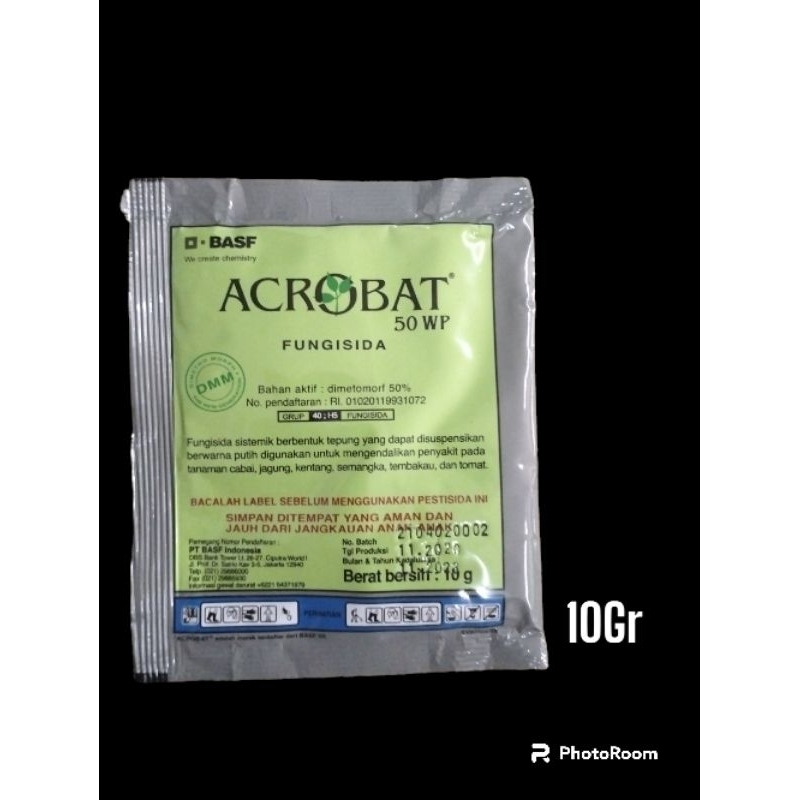 Jual ACROBAT 50WP - 10GR FUNGISIDA SISTEMIK CEGAH LAYU DAN BERCAK DAUN ...