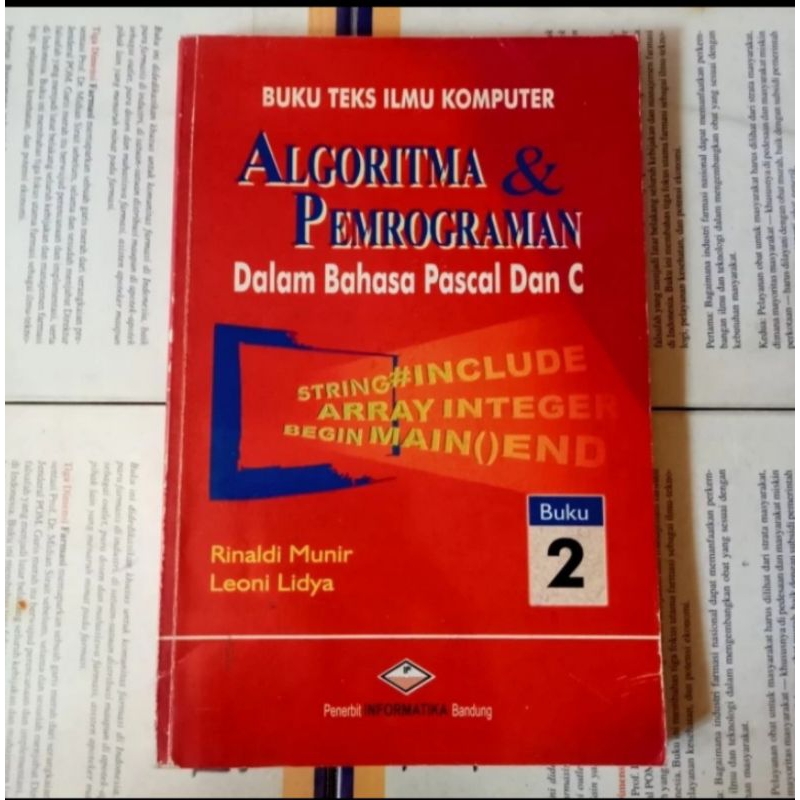Jual BUKU TEKS ILMU KOMPUTER ALGORITMA & PEMROGRAMAN | Shopee Indonesia