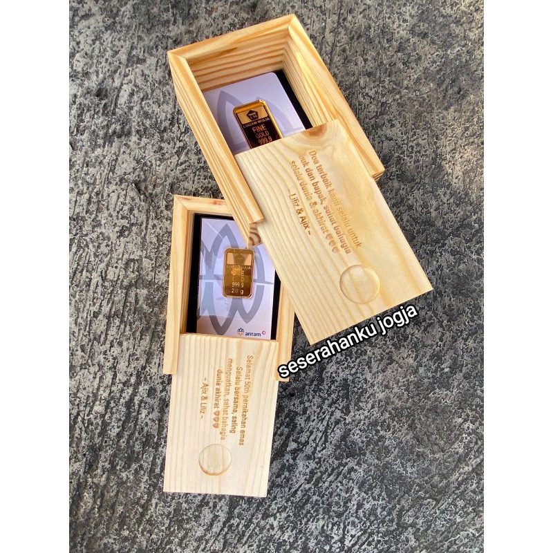 Jual Tempat logam mulia kotak kayu kado kotak antam Tempat logam mulia ...