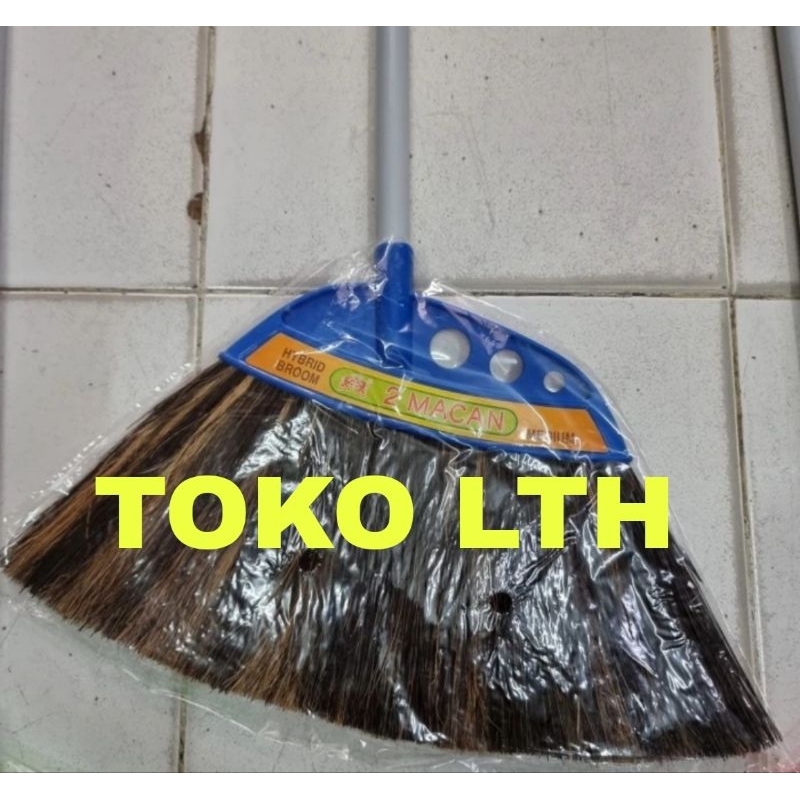 Jual SAPU LANTAI IJUK KIPAS 2 MACAN HYBRID MEDIUM FAMILY BROOM | Shopee ...