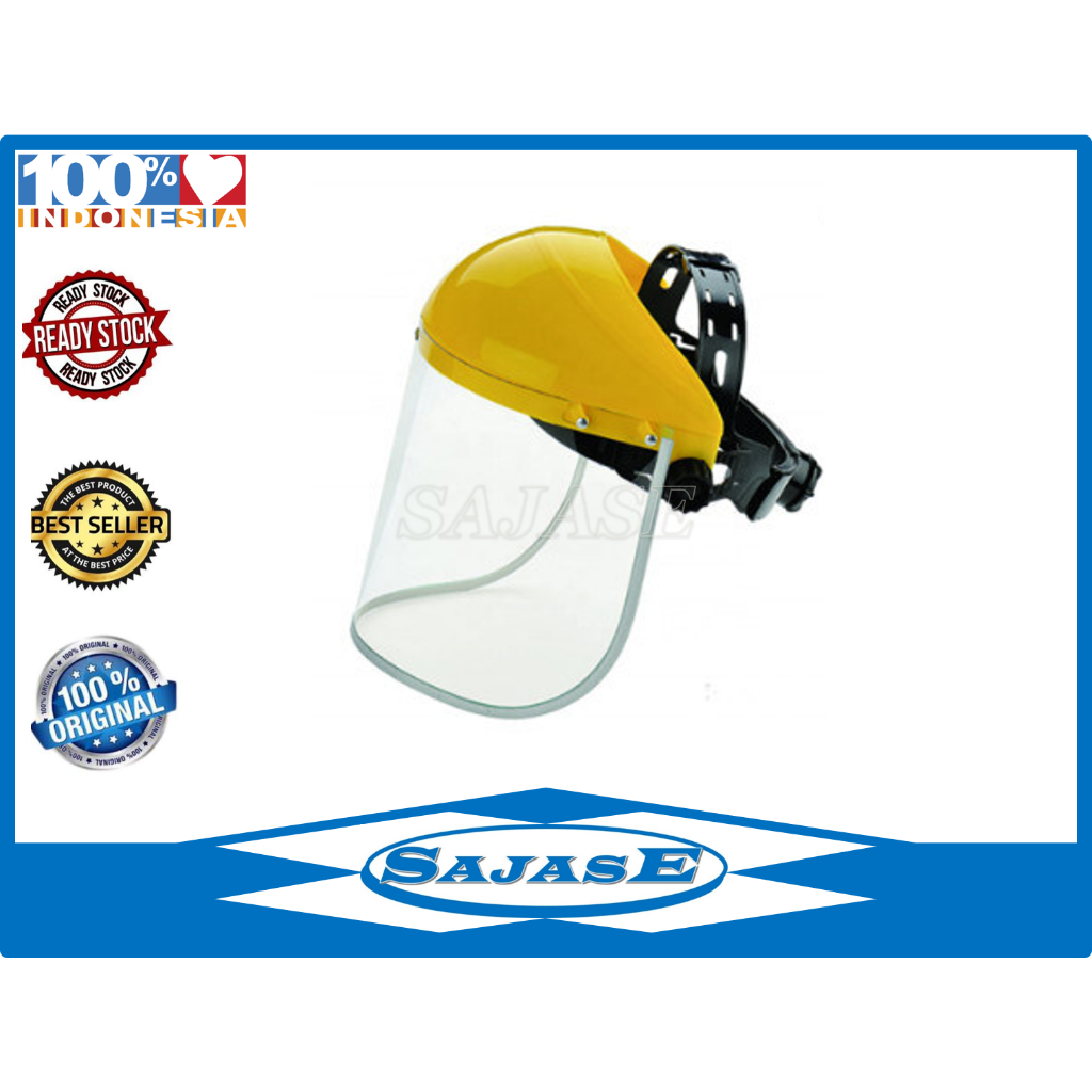 Jual Faceshield Safety Acrylic Helmet APD Pelindung Wajah Gerinda ...
