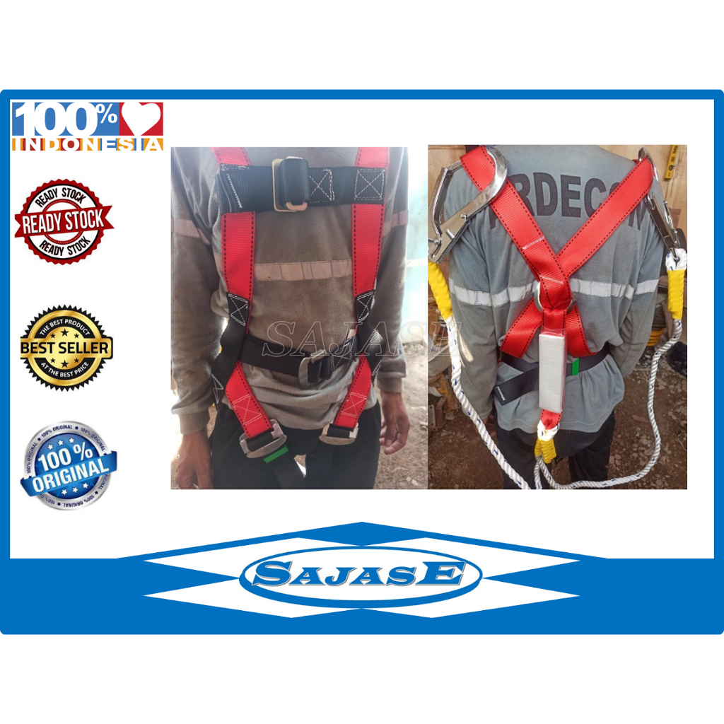 Jual Full Body Harness Double Big Hook ABSORBER With Chest Waist Legion | Shopee Indonesia