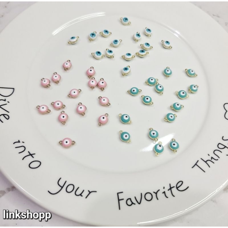 Jual CHARM KONEKTOR BENTUK MATA IBLIS/EVIL.EYE | Shopee Indonesia