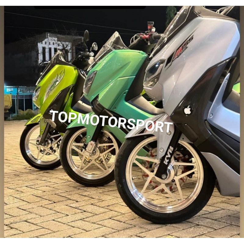 Jual VELEG NMAX / AEROX DELKEVIC X1 BINTANG Fr:14x185 & Rr:14x215 ...