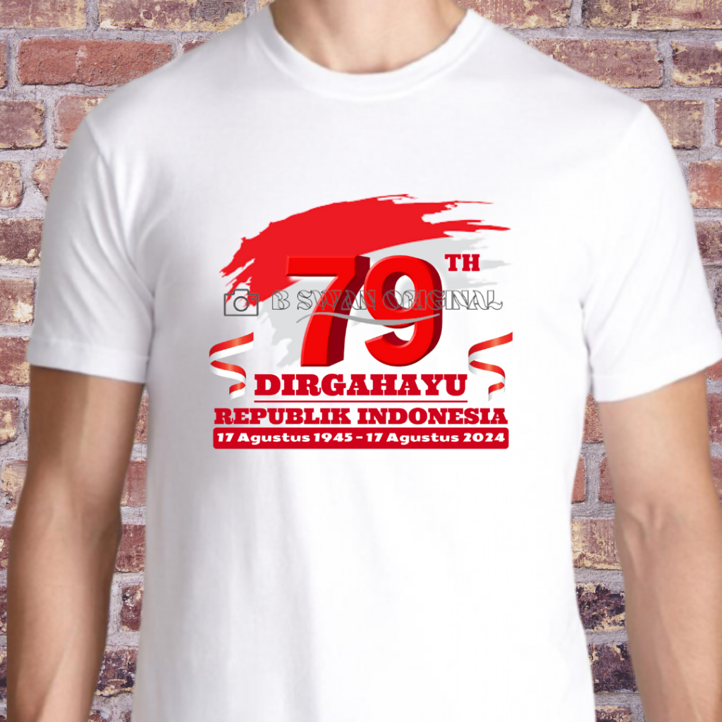 Jual Baju Kaos Outfit Pria Wanita Dewasa Anak Anak HUT RI Ke 79 Dirgahayu Kemerdekaan Republik ...