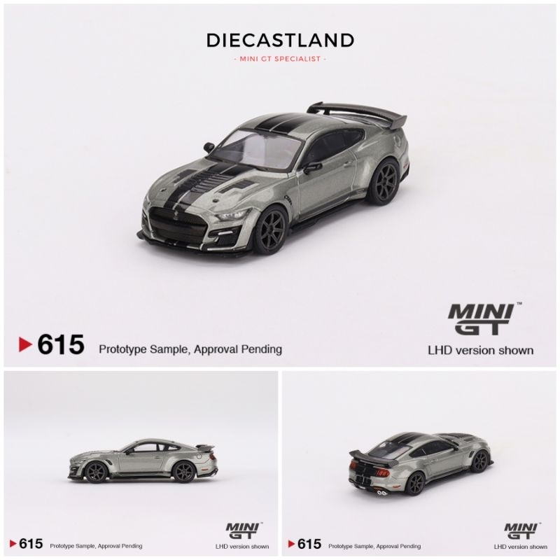 Jual Mini GT #615 Shelby GT500 SE Widebody Pepper Gray Metallic MGT00615 MiniGT MGT Shelby Abu ...