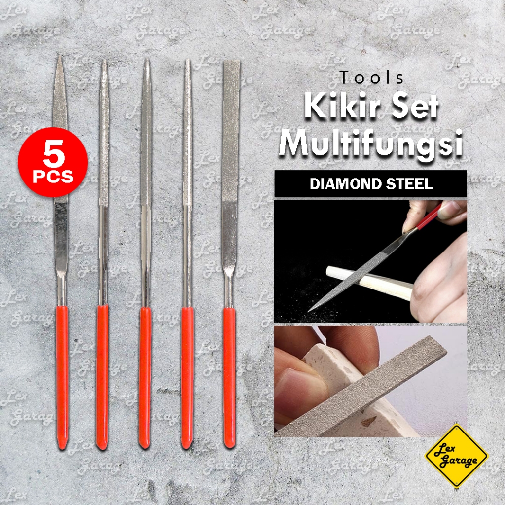 Jual Kikir Diamond Set 5 Pcs Flat Bulat Segitiga Kotak | Shopee Indonesia