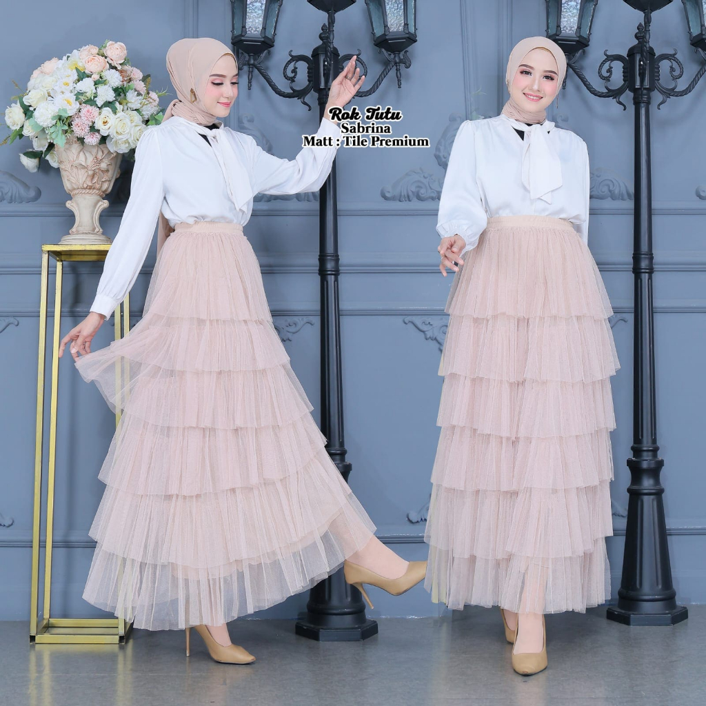 Jual ROK TUTU SABRINA 6SUSUN REMPEL REMAJA DEWASA TRENDY | Shopee Indonesia
