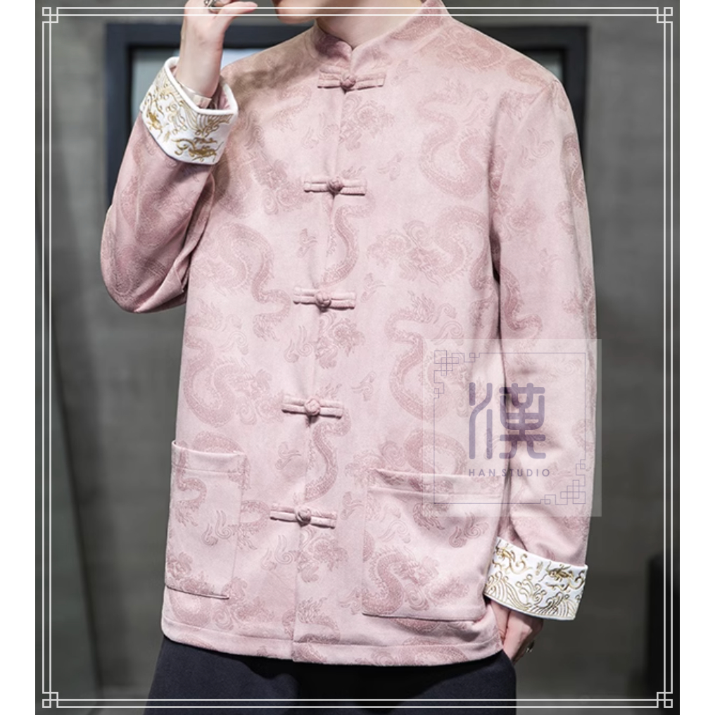 Jual CHEONGSAM PRIA BAJU IMLEK SANGJIT CHINESE CHINA PINK DRAGON ...